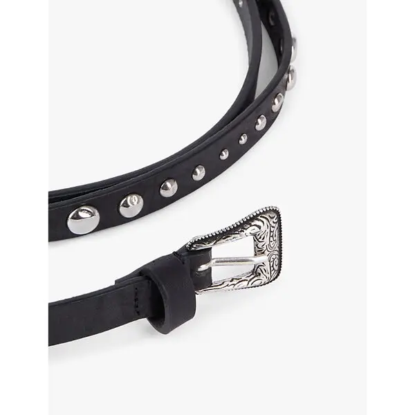 The Kooples Studded Double-wrap Leather Belt