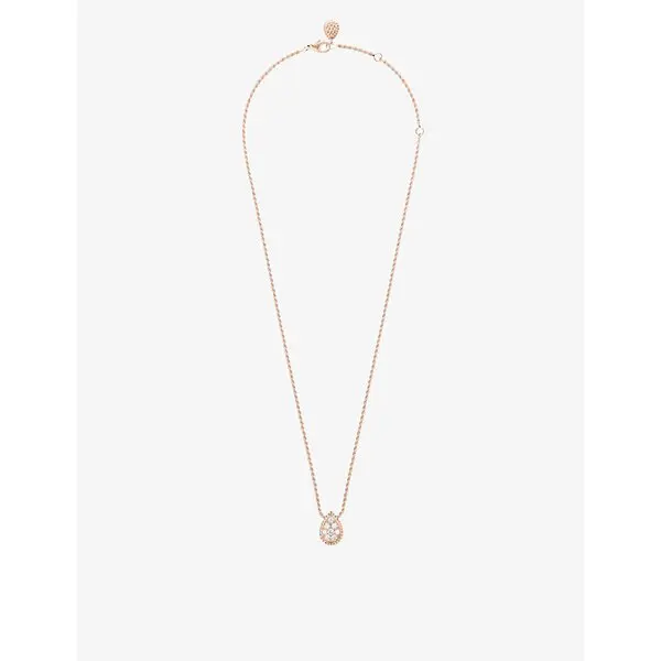 Boucheron Serpent Bohème Pink Gold And Diamond Necklace - Rose Gold