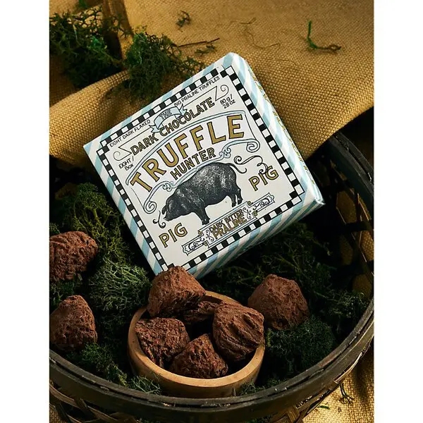 THE CHOCOLATE GIFT COMPANY Truffle Hunter Pig Cocoa-dusted Milk Chocolate Truffles 80g