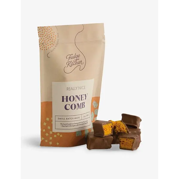 FUDGE KITCHEN Honeycomb Chocolate-covered Fudge Pouch 125g