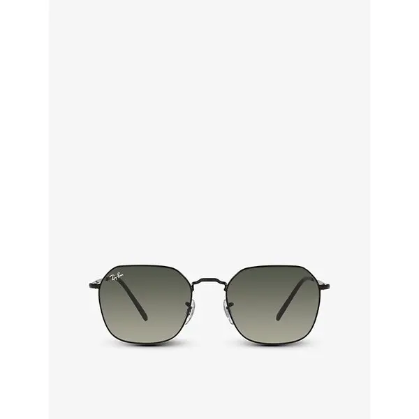 Ray-ban Hexagonal-frame Metal Sunglasses - Black