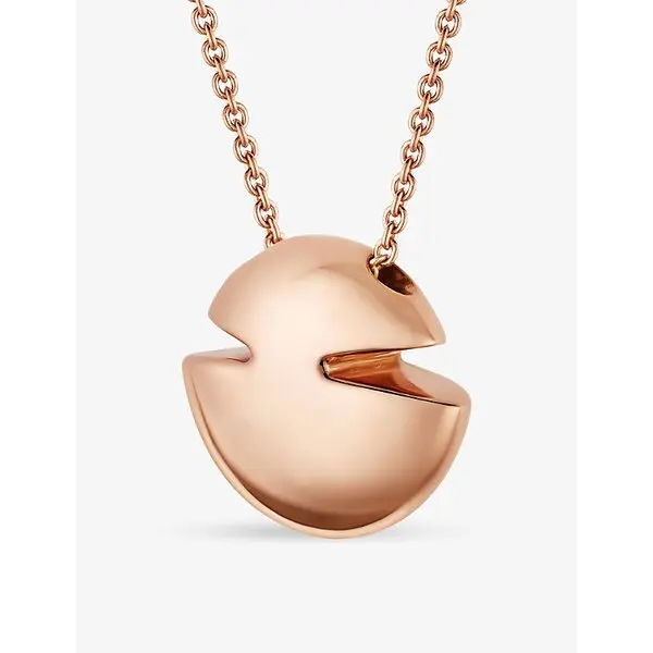 BVLGARI Cabochon Pendant Necklace - Rose Gold