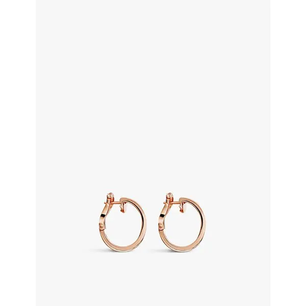 Cartier Love 18ct Rose Gold And Diamond Stud Earrings