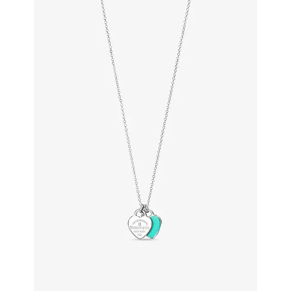 Tiffany & Co. Return To Sterling- And Enamel Pendant Necklace