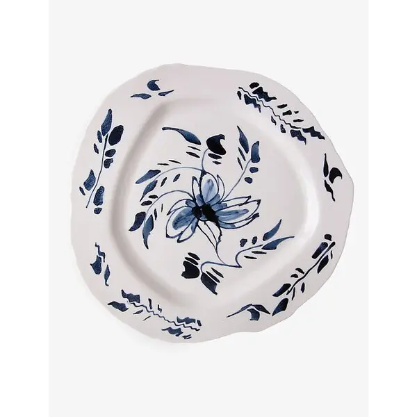 SELETTI Diesel Living With Classics On Acid English Delft Porcelain Dinner Plate 28cm - One-color