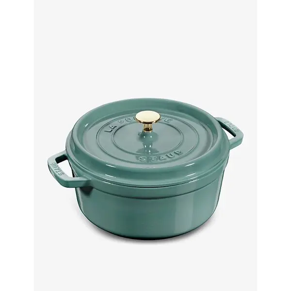 STAUB Cocotte Cast-iron Casserole Dish 26.3cm - Eucalyptus