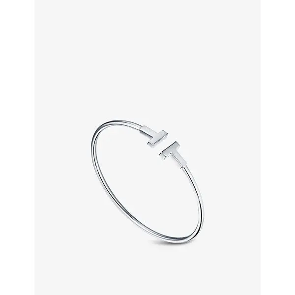 Tiffany & Co. T Wire 18ct White-gold Bracelet