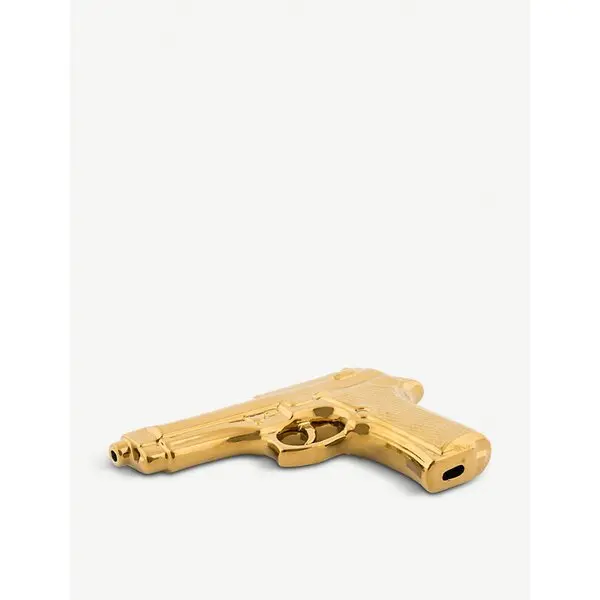 SELETTI Gun Porcelain Ornament 22cm - One-color