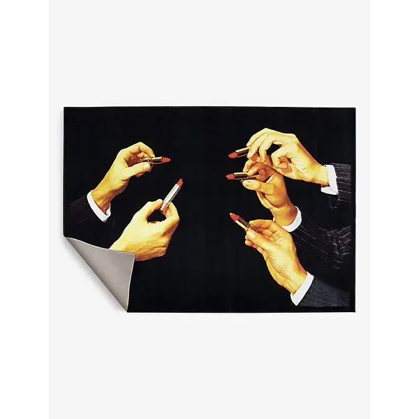 SELETTI Graphic-print Woven And Cotton-blend Rug 200cm X 280cm - One-color