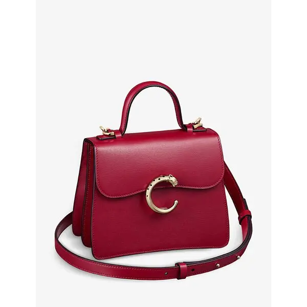 Cartier Panthère De Mini Leather Cross-body Bag - Cherry Red
