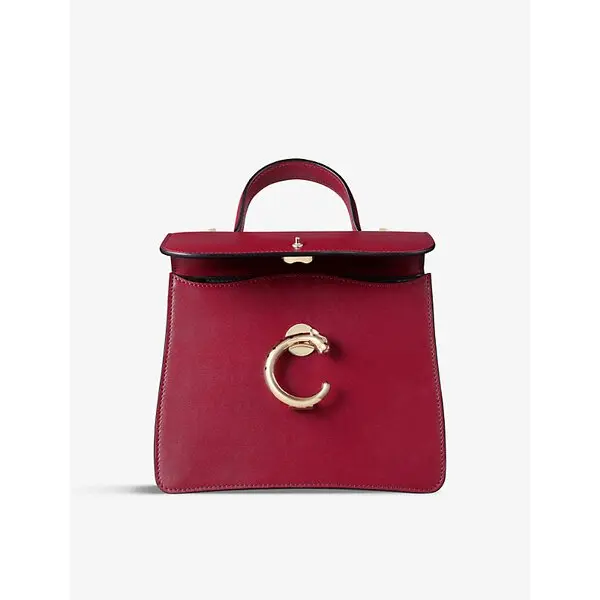 Cartier Panthère De Mini Leather Cross-body Bag - Cherry Red