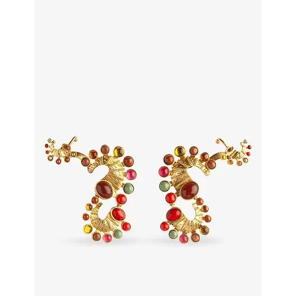 LA MAISON COUTURE Sonia Petroff Seahorse Earrings - Multi