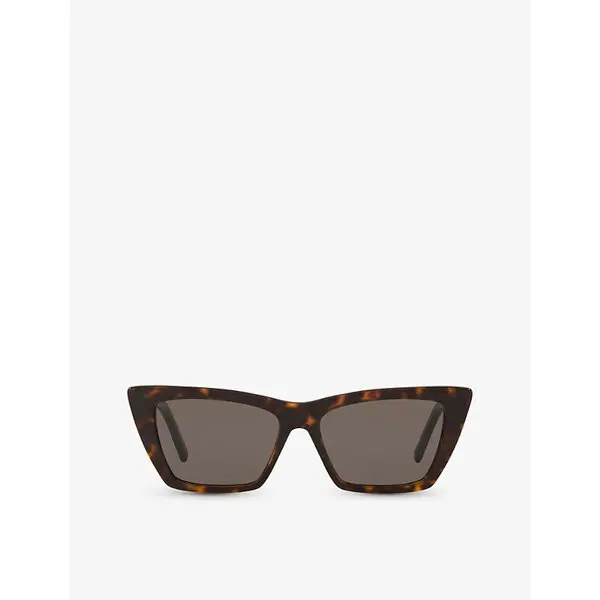 Saint Laurent Sl276 Cat-eye Sunglasses - Brown