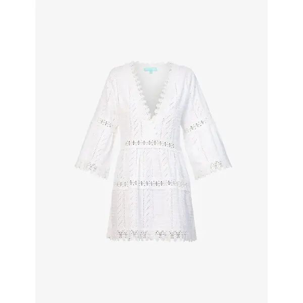 Melissa Odabash Victoria Semi-sheer Cotton Cover-up - White