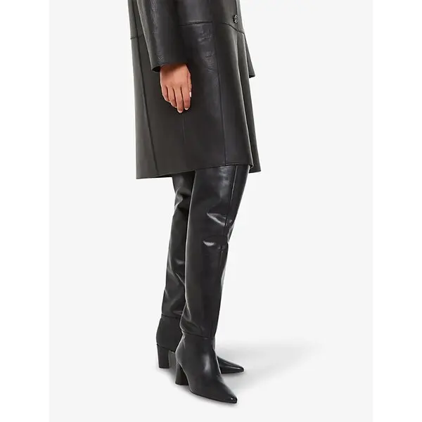 Whistles Inessa Heeled Leather Over-the-knee Boots