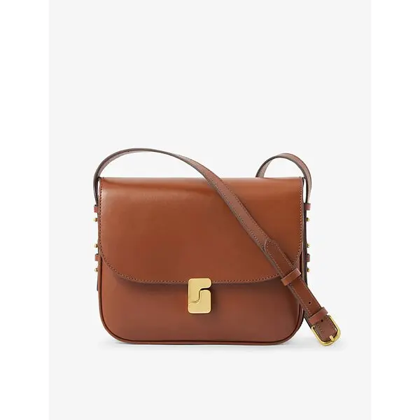 Soeur Belissima Leather Cross-body Bag - Hazelnut