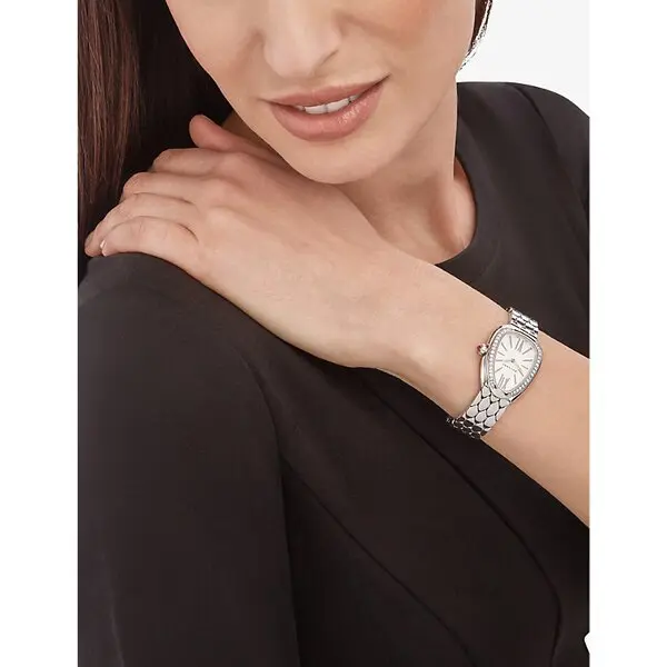 BVLGARI Serpenti Seduttori And Diamond Quartz Watch