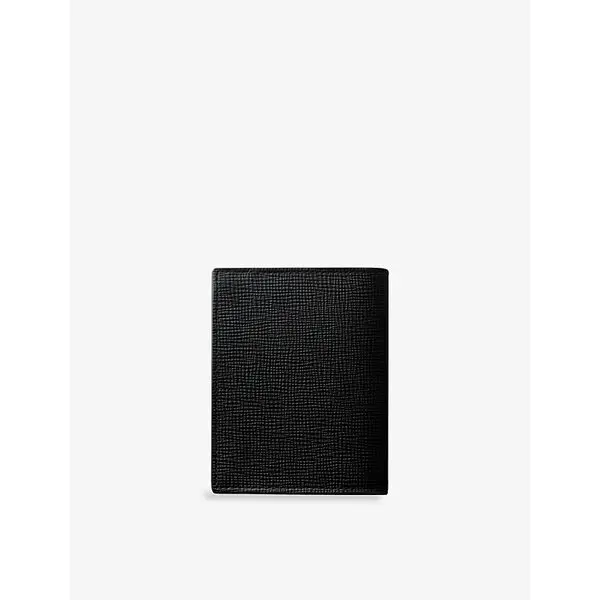 Cartier Losange Logo-plaque Grained Leather And Palladium Card Holder