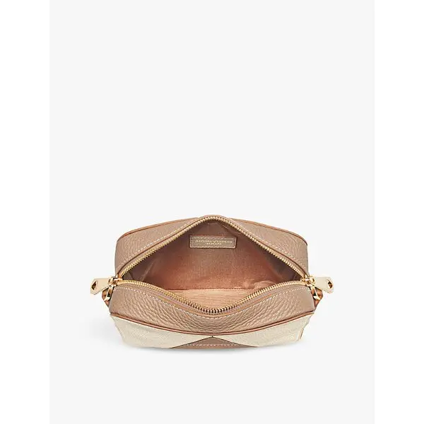 ASPINAL OF LONDON Leather Camera Bag - Taupe