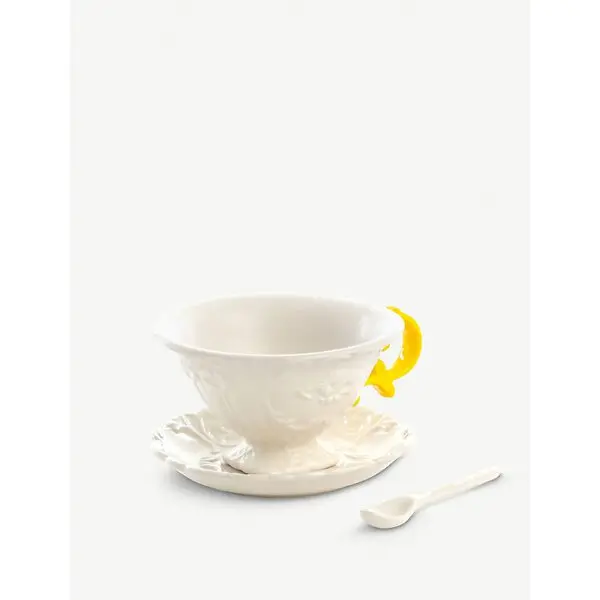 SELETTI I-wares Porcelain Tea Cup Set - One-color