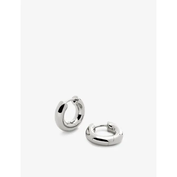 Monica Vinader Essential Click Earrings - Sterling Silver