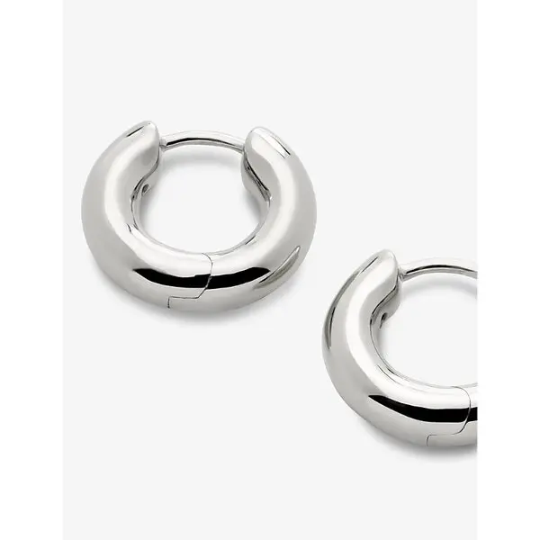 Monica Vinader Essential Click Earrings - Sterling Silver
