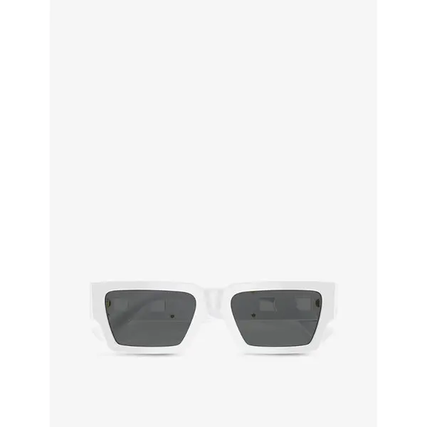 Versace Ve4459 Rectangle Sunglasses - White