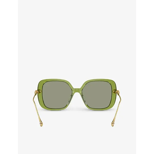 SWAROVSKI Sk6011 Square-frame Sunglasses - Green