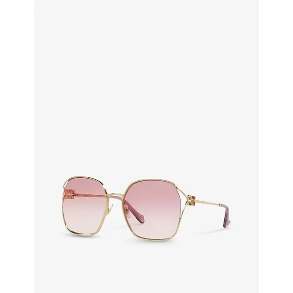 Miu Miu Irregular Sunglasses