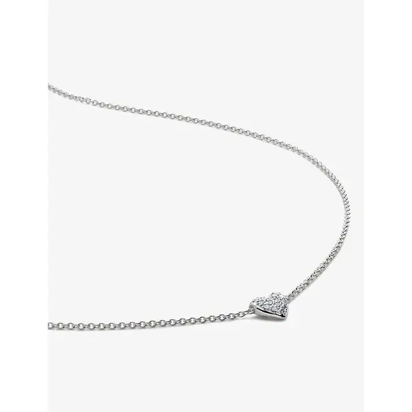 Monica Vinader Heart Lab-grown Diamond Pendant Necklace
