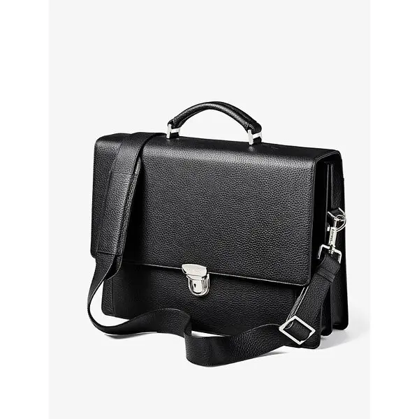 ASPINAL OF LONDON Grained-leather Briefcase