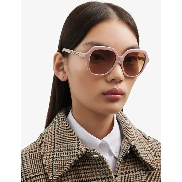 Burberry Be4389 Square Sunglasses - Pink - 29% Off  display picture 1