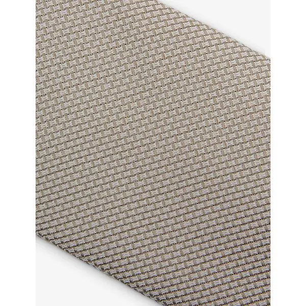 REISS Ceremony Textured Tie - Champagne