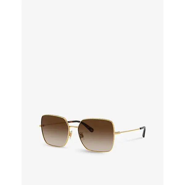 Dolce & Gabbana Dg2242 Square-frame Sunglasses - Gold