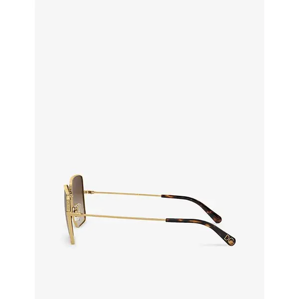 Dolce & Gabbana Dg2242 Square-frame Sunglasses - Gold