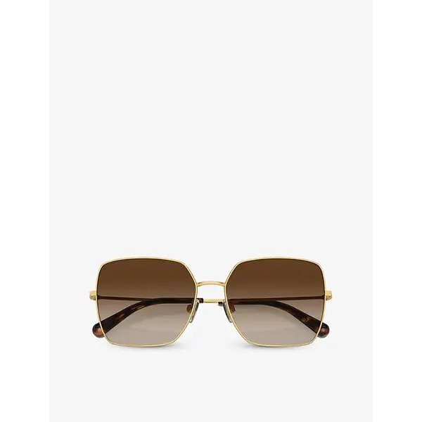 Dolce & Gabbana Dg2242 Square-frame Sunglasses - Gold