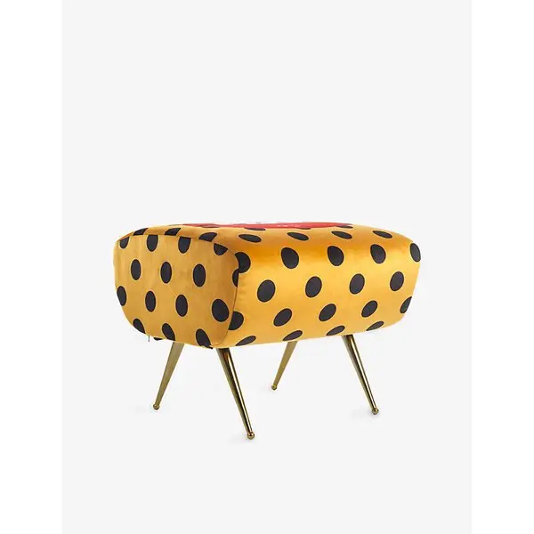 SELETTI Wears Toiletpaper Sh*t-print Woven Stool 42cm