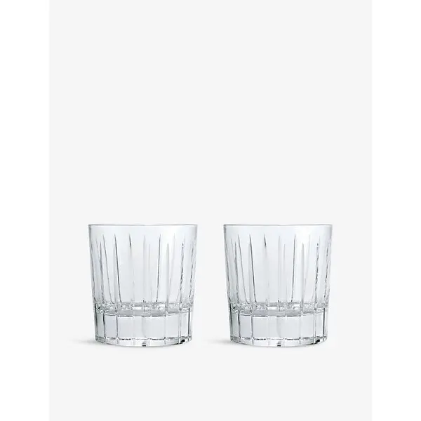 Christofle Iriana Crystal Lowball Double Tumblers Set Of Two - One-color
