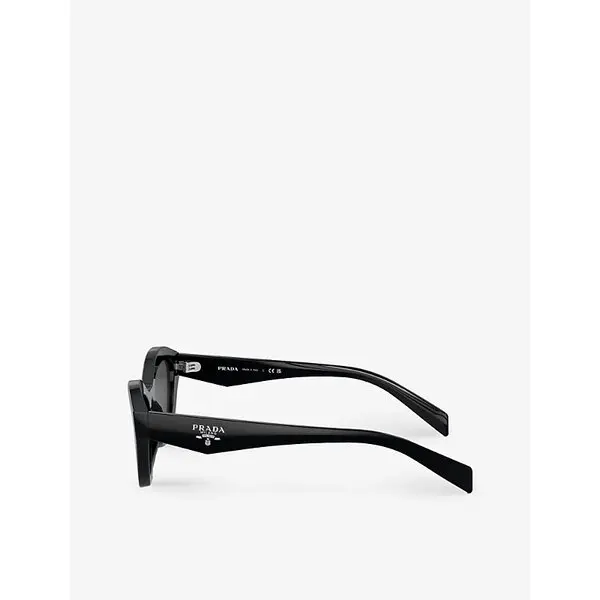 Prada Butterfly-shape Acetate Sunglasses - Black