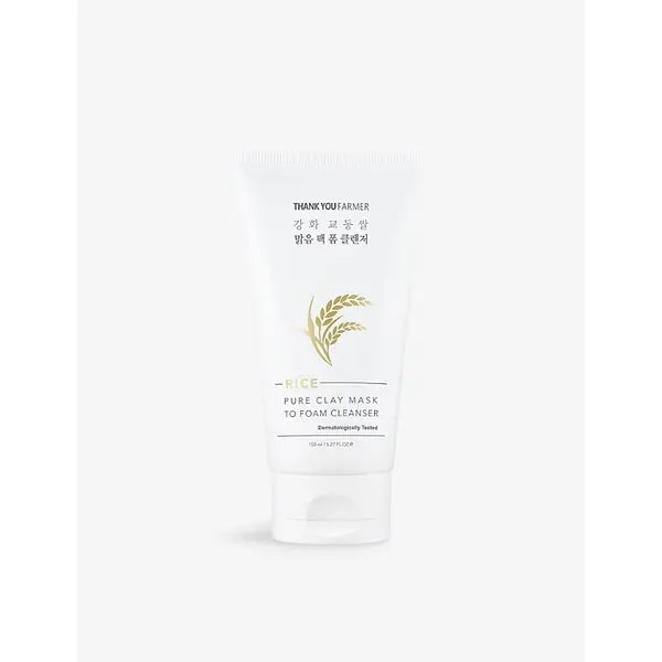 THANK YOU FARMER Rice Pure Clay Mask To Foam Cleanser - One-color