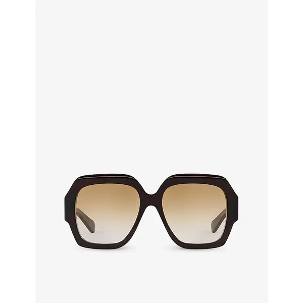 Chloé Ch0154s Square-frame Sunglasses - Brown