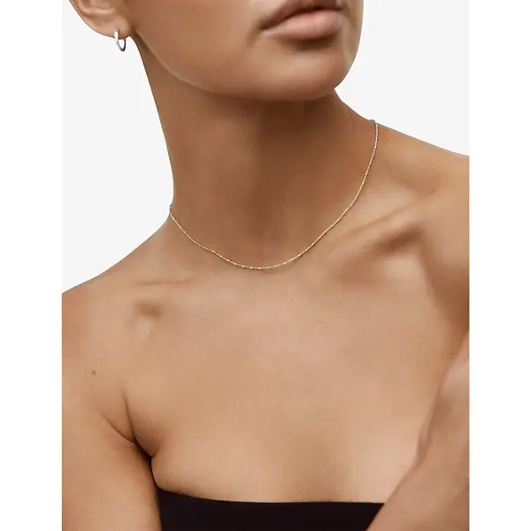 Monica Vinader Station Sterling-silver Chain Necklace