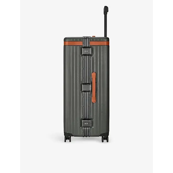 CARL FRIEDRIK The Large Check-in Suitcase - Cognac/grey