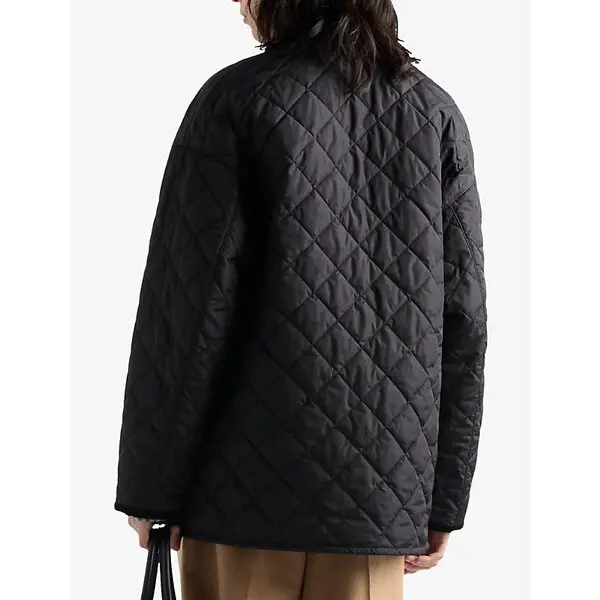Prada Re-nylon Quilted Recycled-nylon Jacket - Black