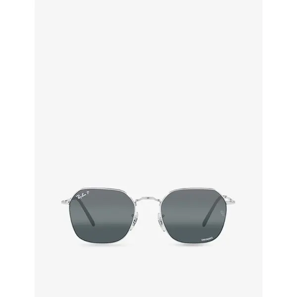 Ray-ban Hexagonal-frame Metal Sunglasses - Silver