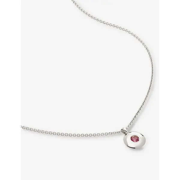 Monica Vinader Birthstone Necklace - Sterling Silver