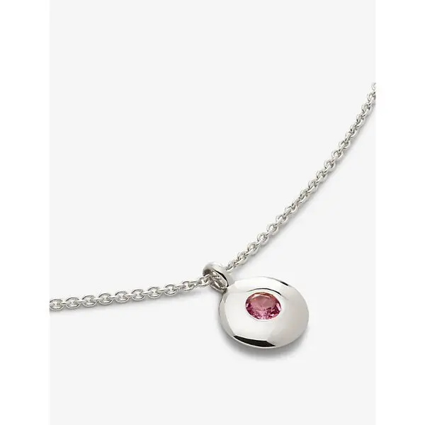 Monica Vinader Birthstone Necklace - Sterling Silver