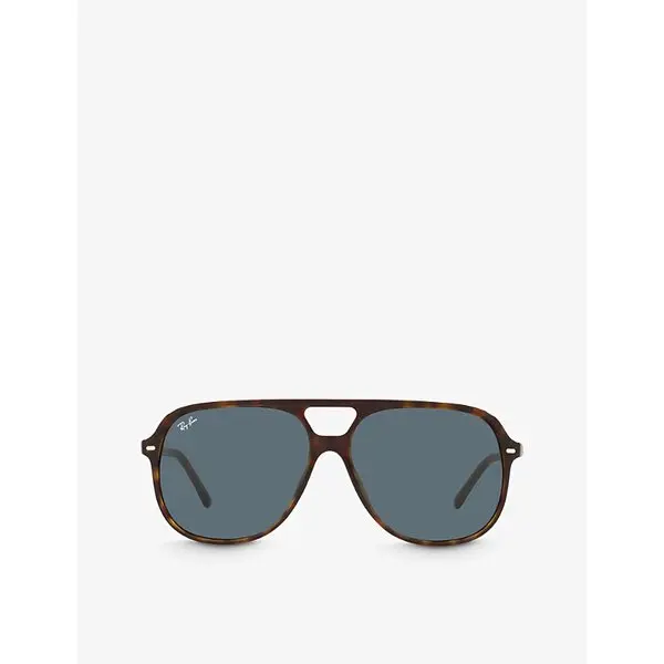 Ray-ban Square-frame Aviator Sunglasses - Brown