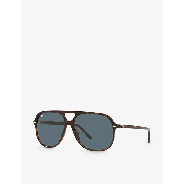 Ray-ban Square-frame Aviator Sunglasses - Brown