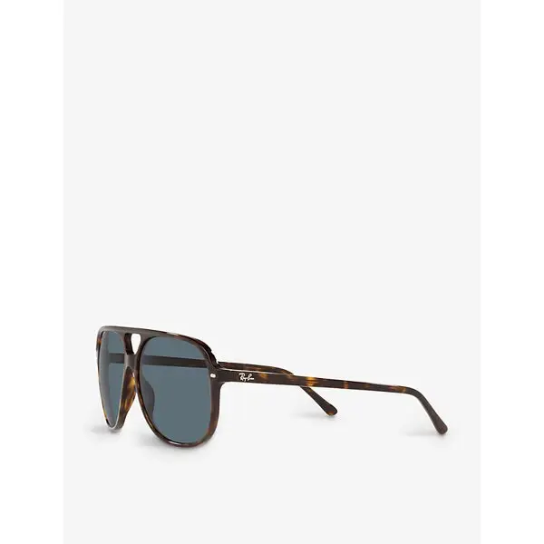 Ray-ban Square-frame Aviator Sunglasses - Brown